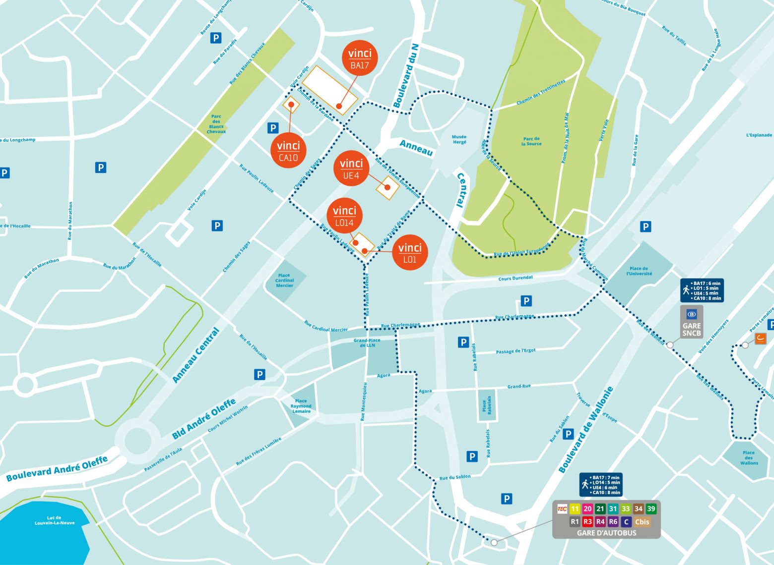 Campus de Louvain-la-Neuve | Étudier à LLN en Wallonie | HE VINCI